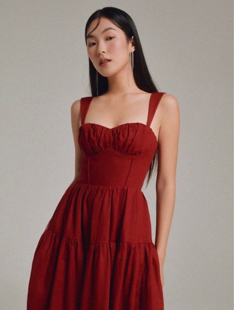 Caramel Monster Harvey Dress Rosewood XS, Women's Fashion, Dresses & Sets, Dresses on Carousell