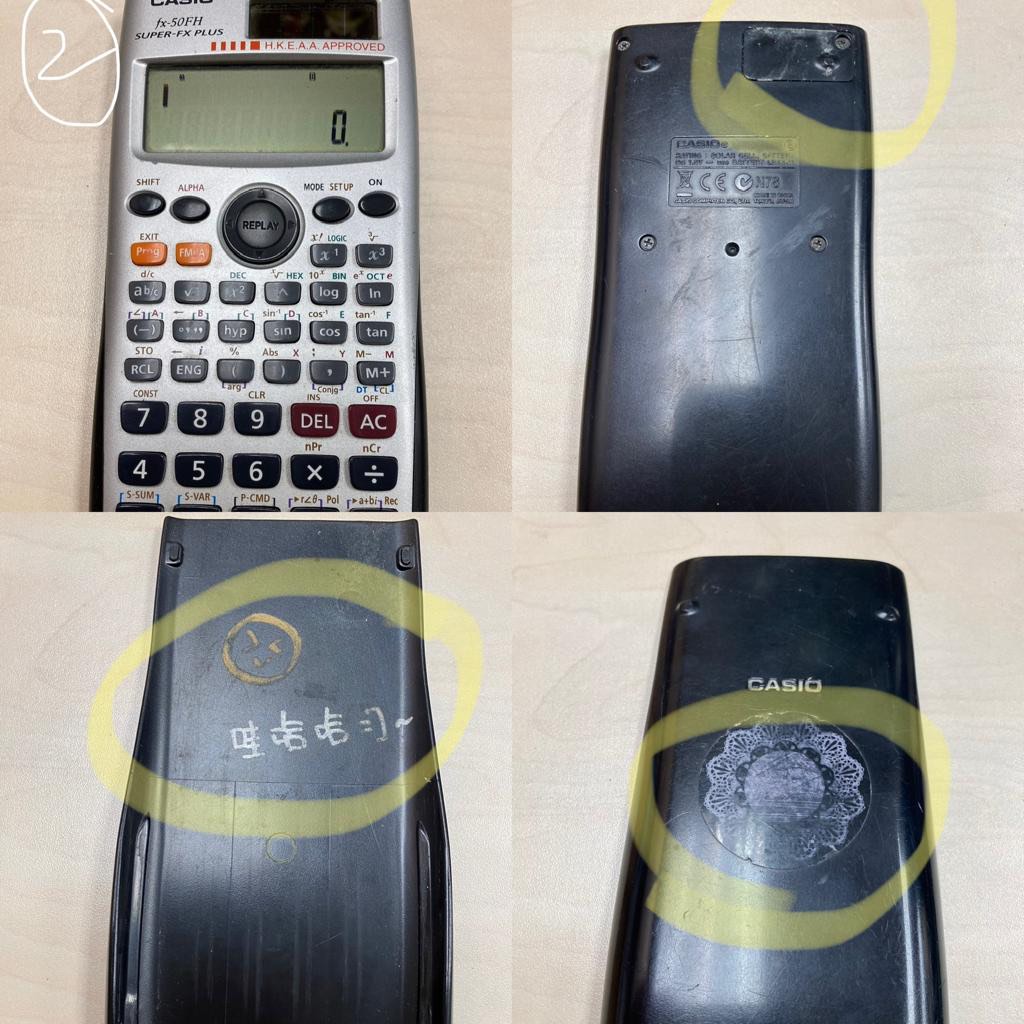 CASIO 多功能計數機 兩款型號： fx-50FH $100 fx-50FH II (HKEAA Approved), 手提電話, 其他裝置 ...