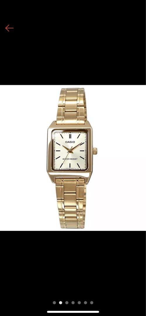 Casio LTP-V007 "Cartier" Style Gold Tone Stainless Steel Women Watch ...