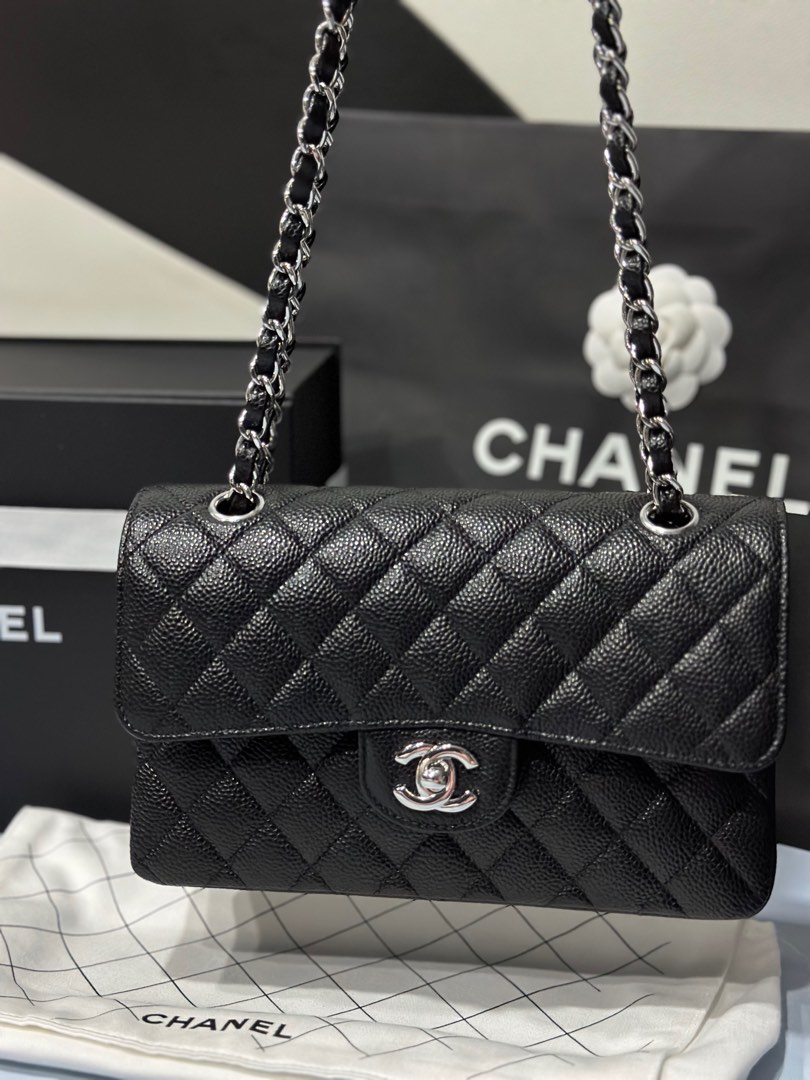 Chanel classic small CF Grained calfskin, Luxury, Bags & Wallets on ...