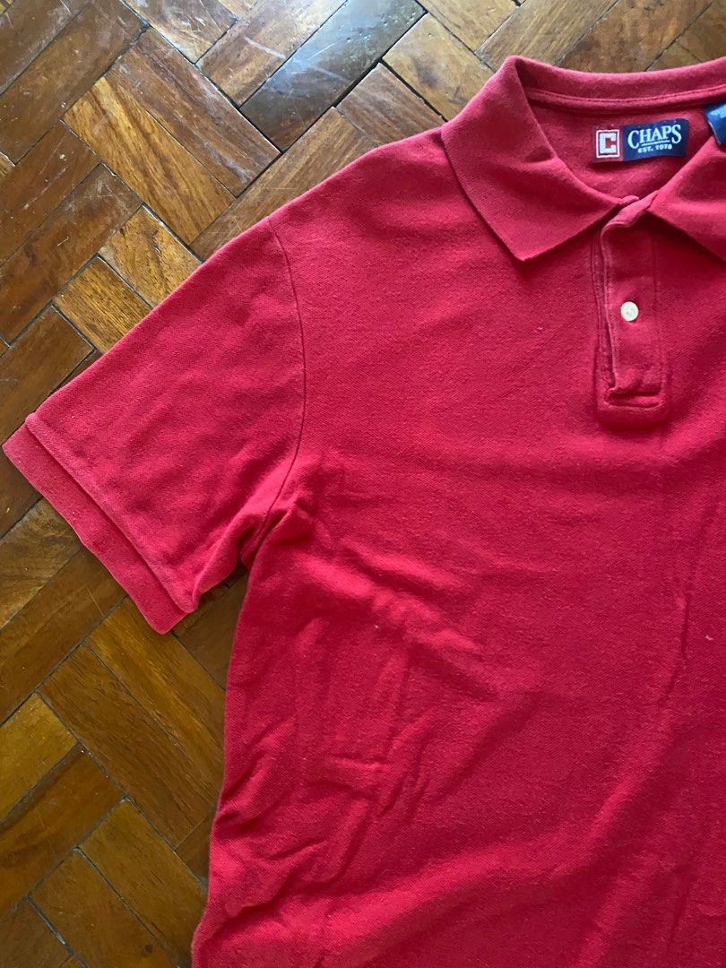 Chaps Red Polo Shirt on Carousell
