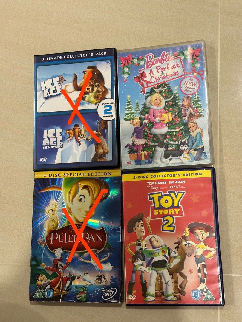 Children cartoon DVD - Ice Age, Ice Age (The Meltdown), Toy Story 2 ...