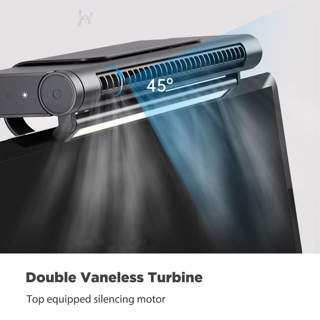 Computer Screen Fan Bladeless Display Screen Fans Electric Fan ...