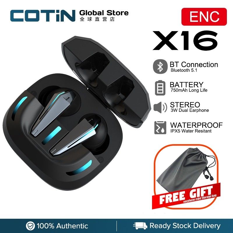 COTIN X16 wireless earphone, Audio, Earphones on Carousell