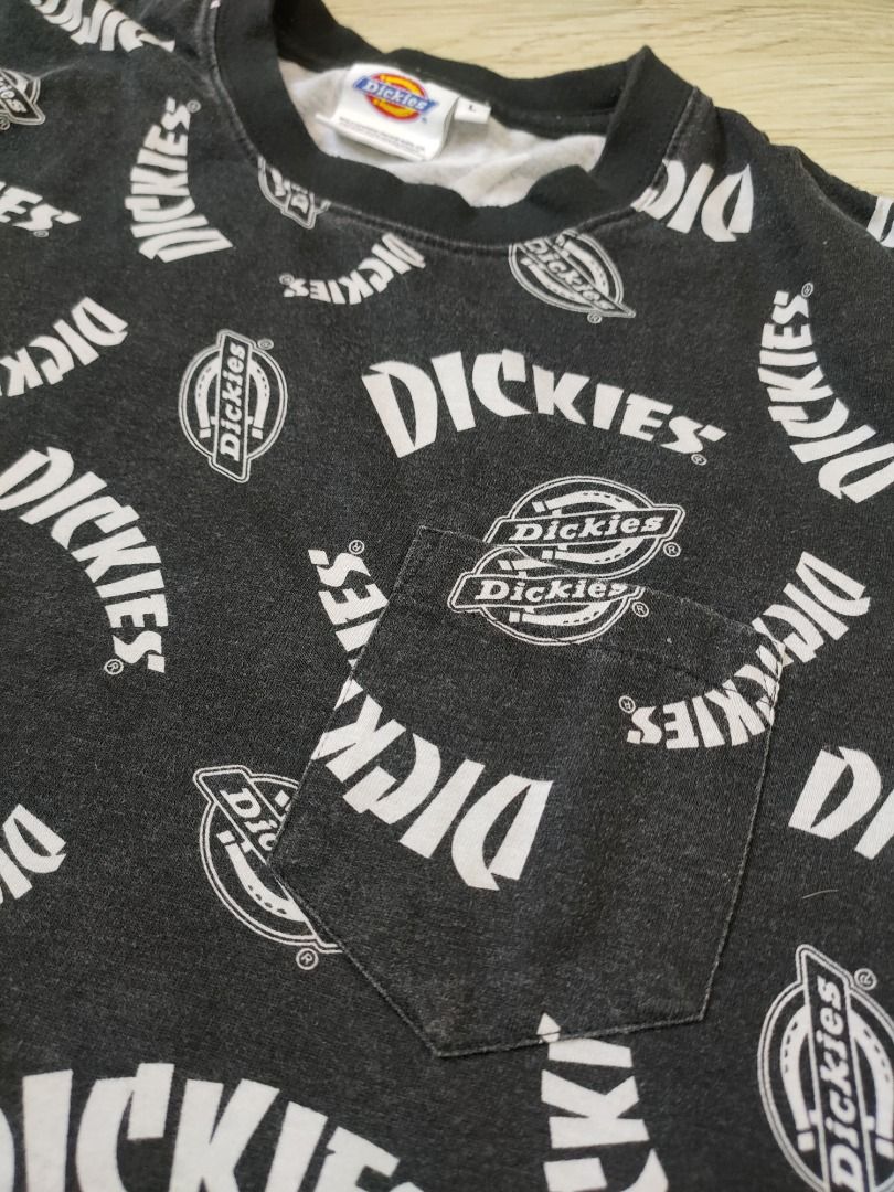 Dickies Full Print Logo Pocket Tees, Men's Fashion, Tops & Sets ...