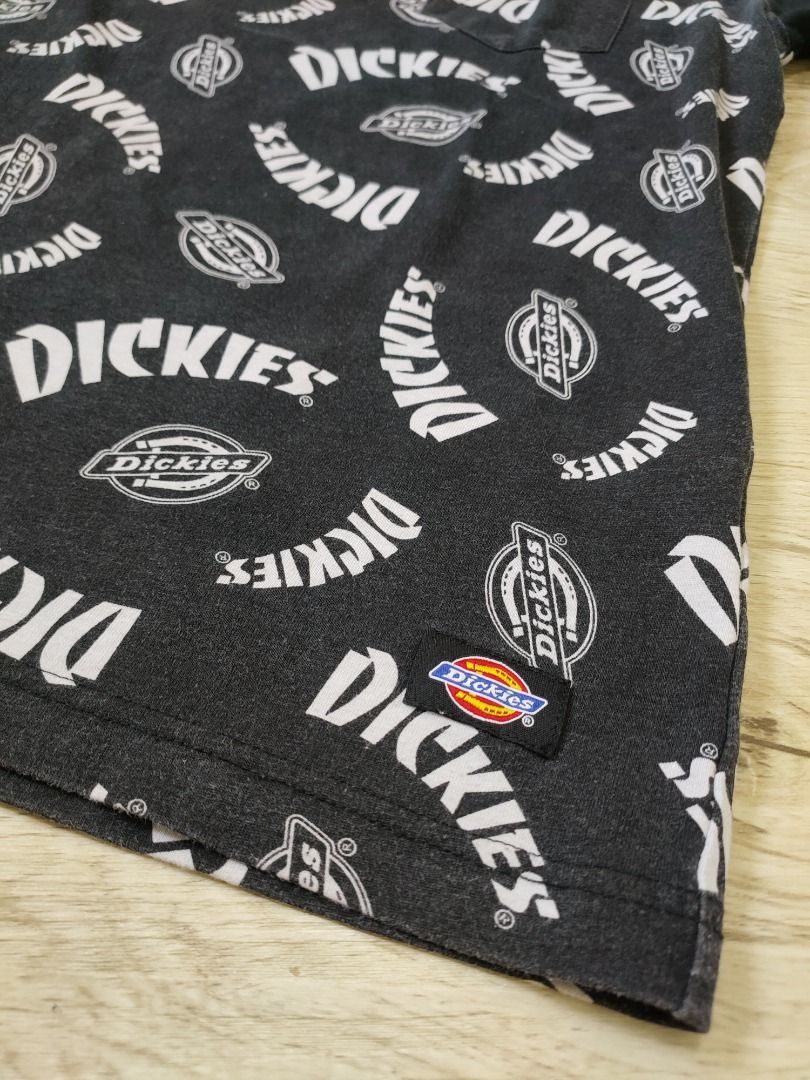 Dickies Full Print Logo Pocket Tees, Men's Fashion, Tops & Sets ...