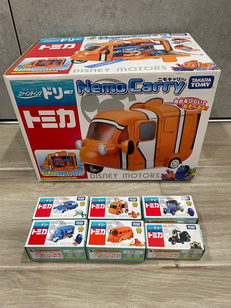 Disney Motors Takara Tomy Nemo Carry Truck with 6 Cars, Hobbies & Toys ...