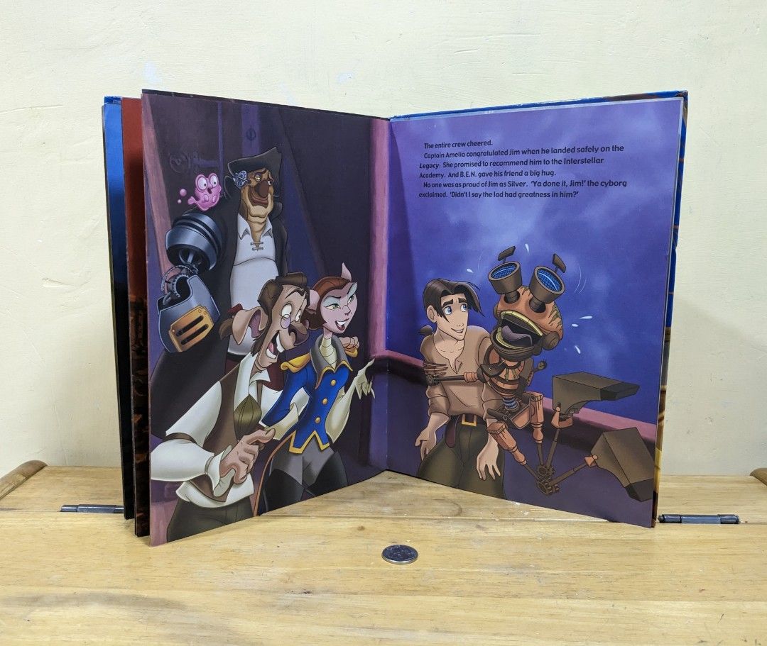 Disney's TREASURE PLANET Children's Reading Story Book Hardbound Cover ...