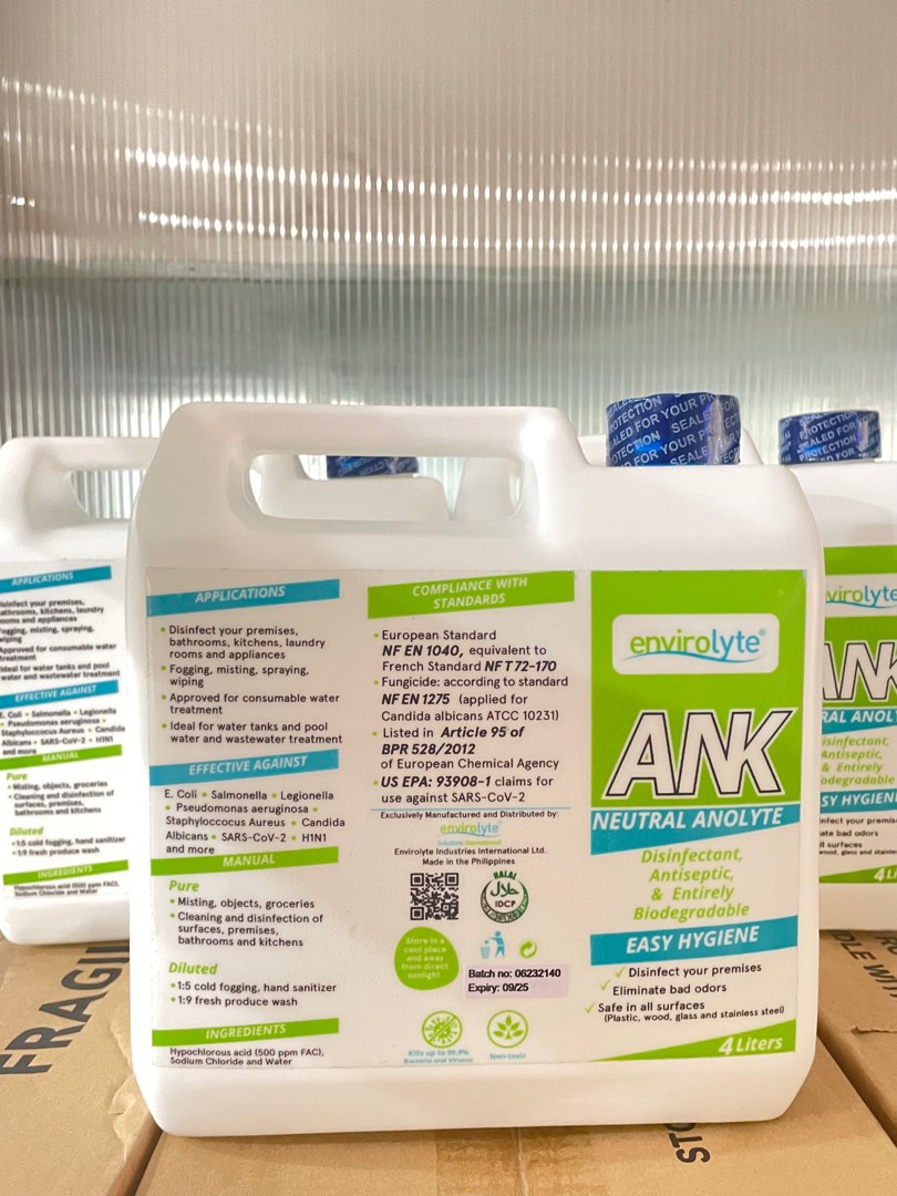 Surface Cleaner ANK Envirolyte 4L & 20L, Furniture & Home Living ...