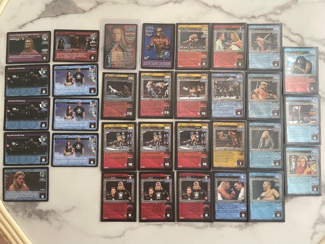 Edge wwe raw deal full set, Hobbies & Toys, Toys & Games on Carousell