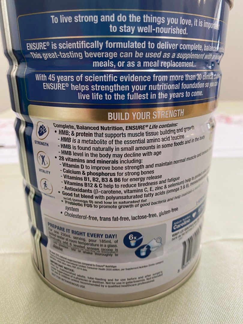 Ensure Life Milk(Vanilla Flavoured), Food & Drinks, Other Food & Drinks ...
