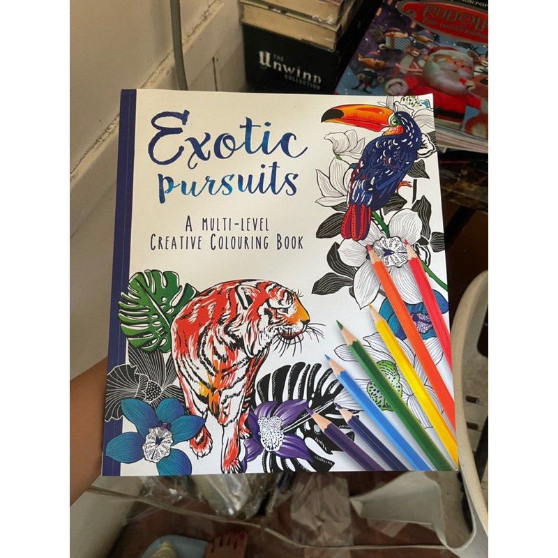 Exotic Coloring Book for Adults on Carousell