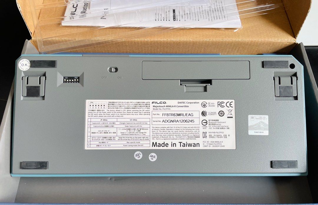 Filco Minila-R Bluetooth 5.0 mechanical keyboard with Cherry MX Red ...