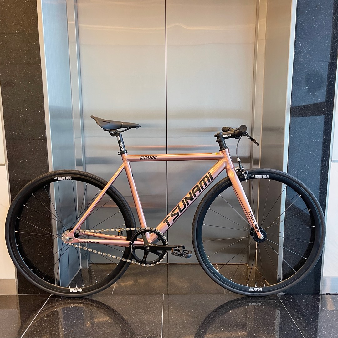 Fixie gear bike/tsunami SNM 100/frame set $330/complete bike $659/brand ...