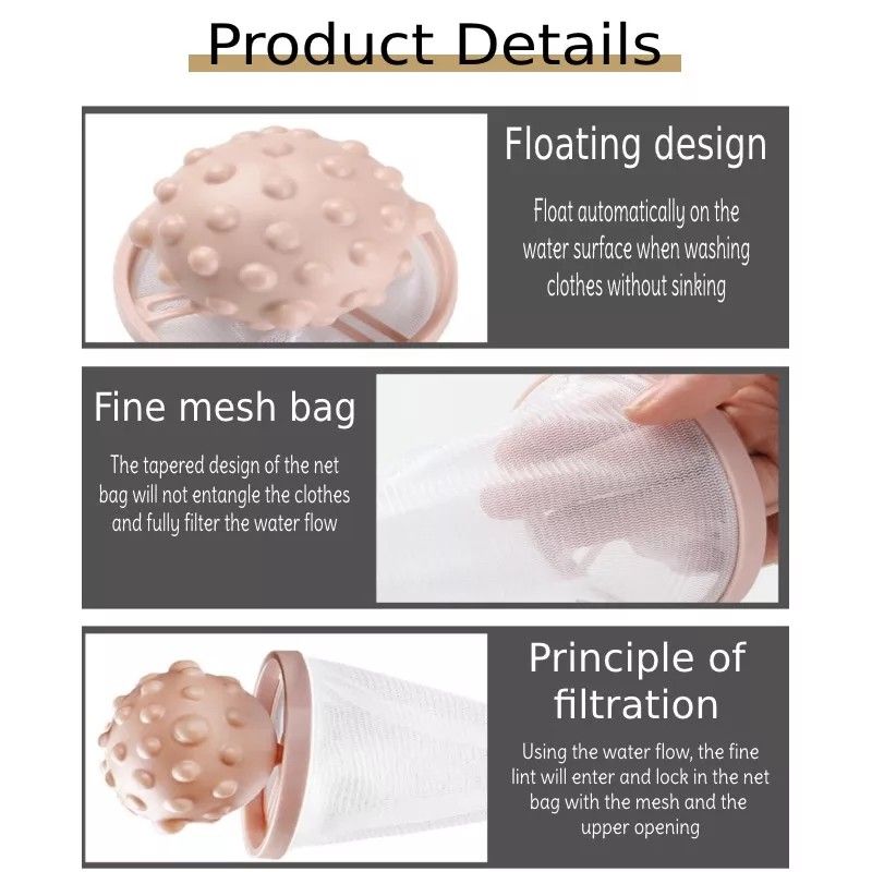 Floating laundry ball filter, TV & Home Appliances, Washing Machines ...