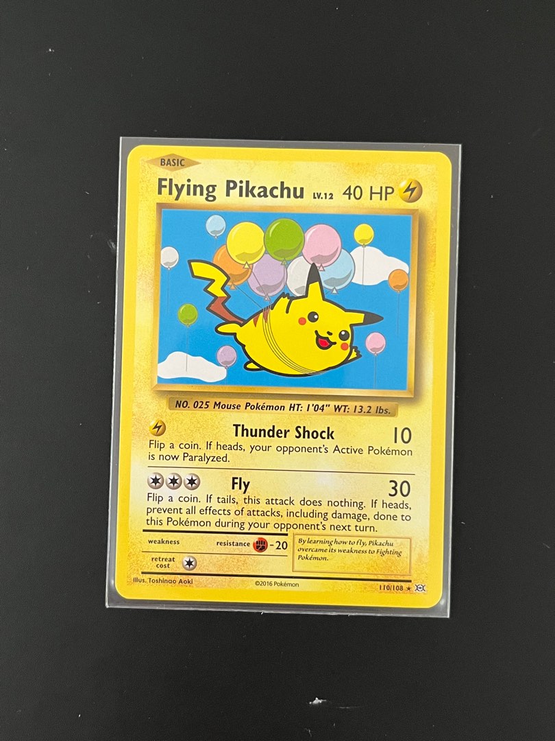 Flying Pikachu 110/108 Rare Pokemon Card, Hobbies & Toys, Toys & Games ...