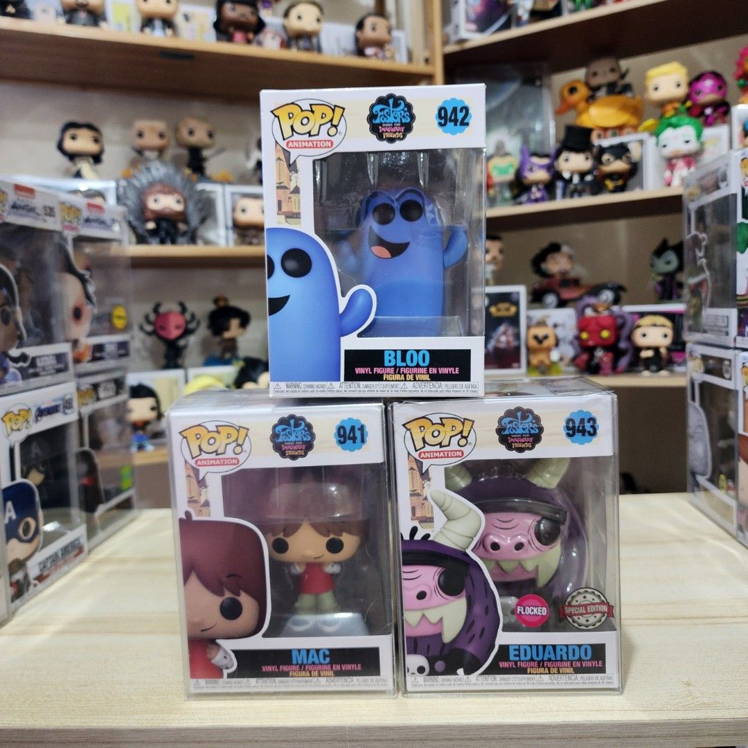 Foster's Home for Imaginary Friends Funko (Bloo 942, Eduardo Flocked ...