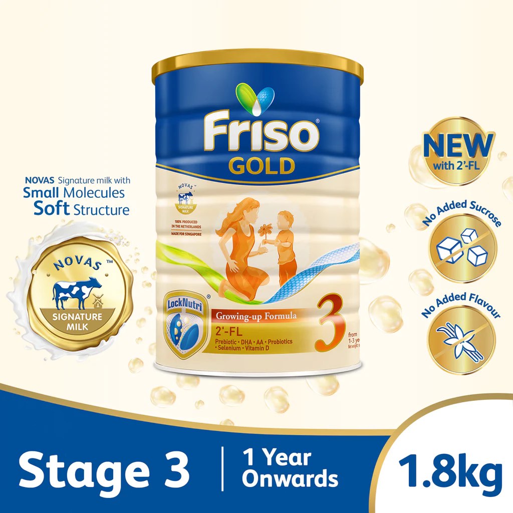 Friso Gold Stage 3 (1.8kg), Babies & Kids, Nursing & Feeding, Weaning ...