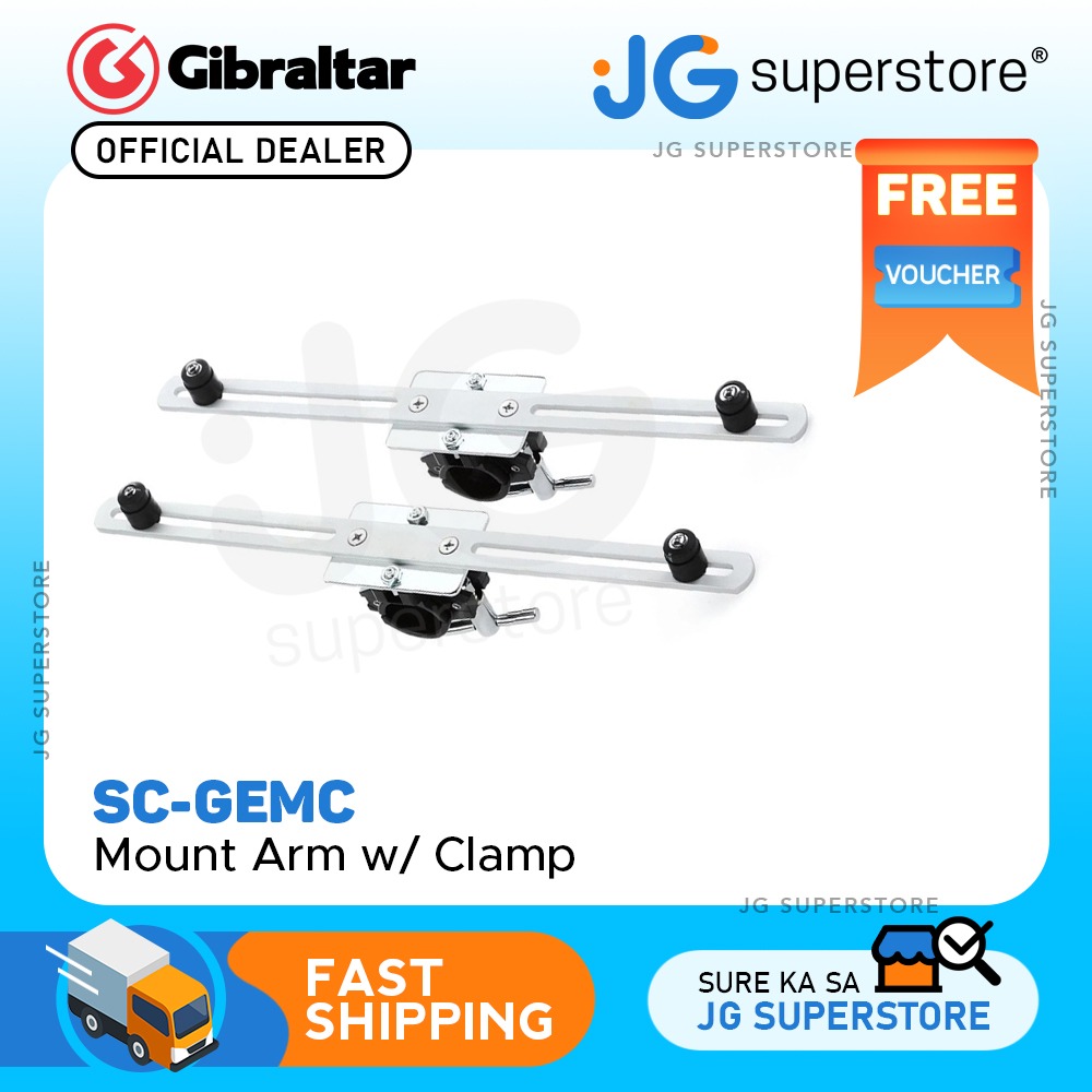 Gibraltar SC-GEMC Mount Arm with Clamps for Laptop, MIDI keyboard and ...