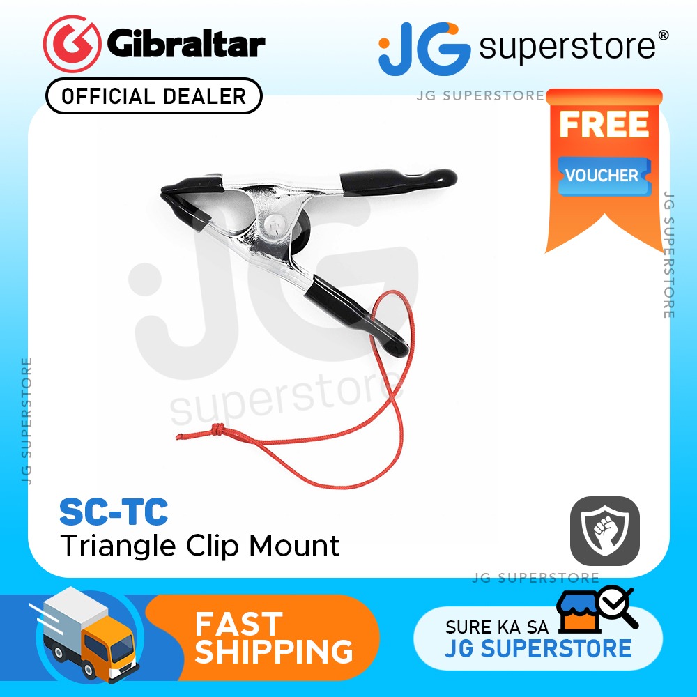 Gibraltar SC-TC Heavy-duty Triangle Clip Mount with Rubber Coated Tips ...