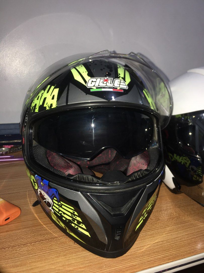 Gillie Full Face | Half Face Evo | Free HNJ Helmet. on Carousell