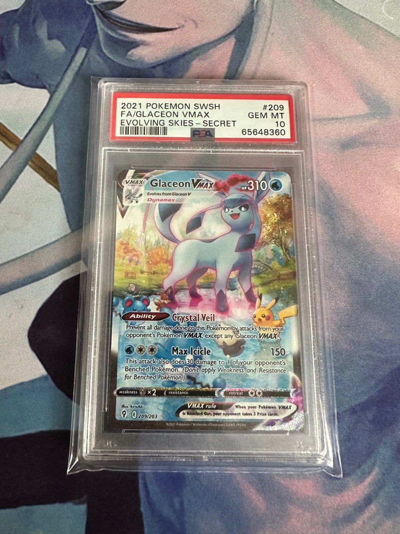 Glaceon vmax PSA 10, Hobbies & Toys, Toys & Games on Carousell