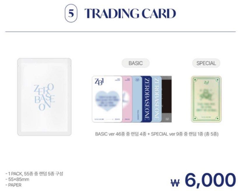 GO PO ZB1 Zerobaseone Fancon Trading Card Cards Pack Packs Jiwoong ...