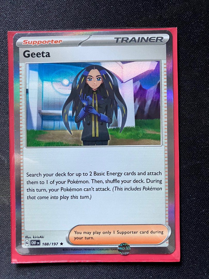 Greeta holo Obsidian Flame Pokemon Cards/TCG on Carousell