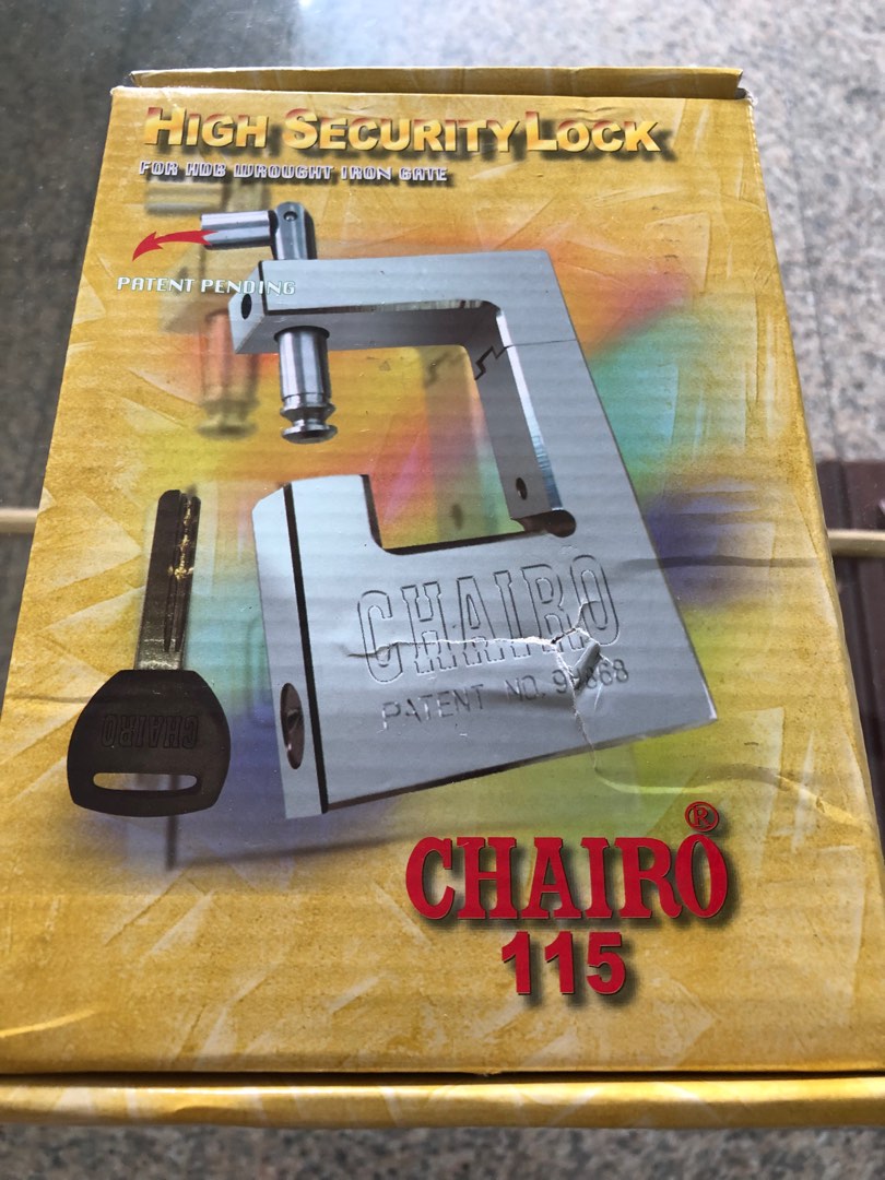 HDB wrought iron gate (BTO) lock. Chairo 115., Furniture & Home Living ...