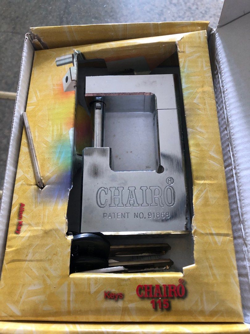 HDB wrought iron gate (BTO) lock. Chairo 115., Furniture & Home Living ...