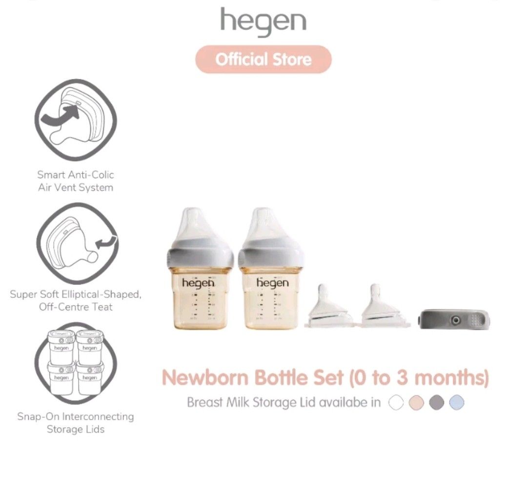 Hegen newborn bottles, Babies & Kids, Nursing & Feeding, Breastfeeding ...