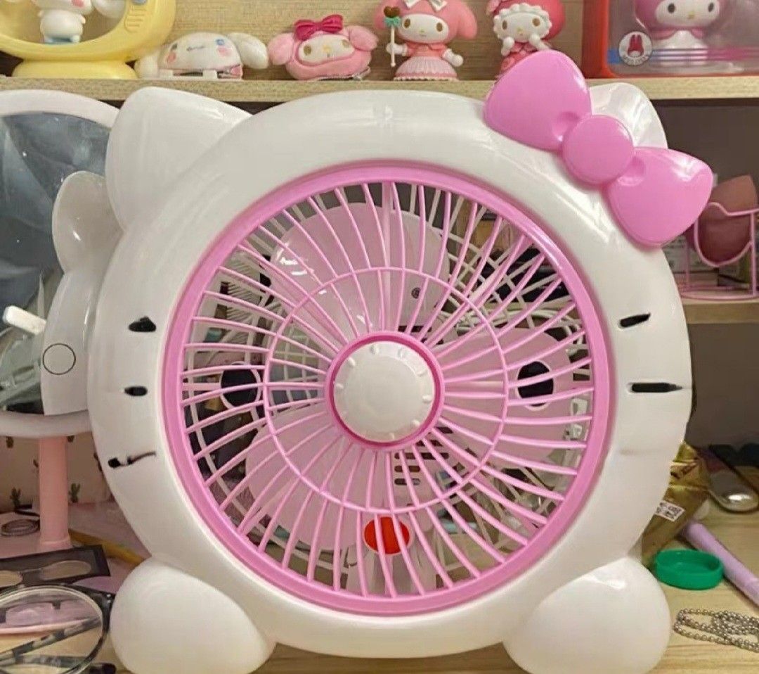 Hello kitty fan, Furniture & Home Living, Lighting & Fans, Fans on ...