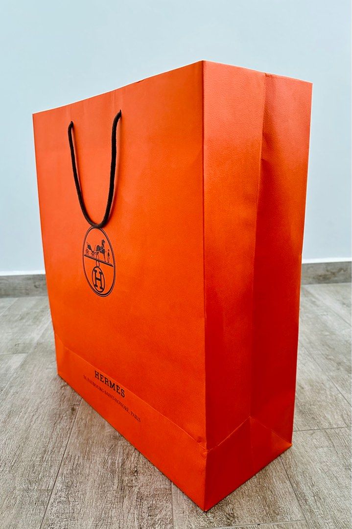 Hermes orange Paper Bag, Hobbies & Toys, Stationery & Craft, Craft ...