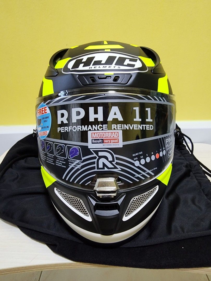 Hjc Rpha 11, Motorcycles, Motorcycle Apparel on Carousell