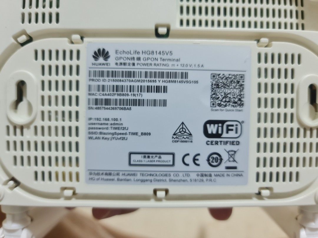 Huawei Fibre Router Computers And Tech Parts And Accessories Networking On Carousell