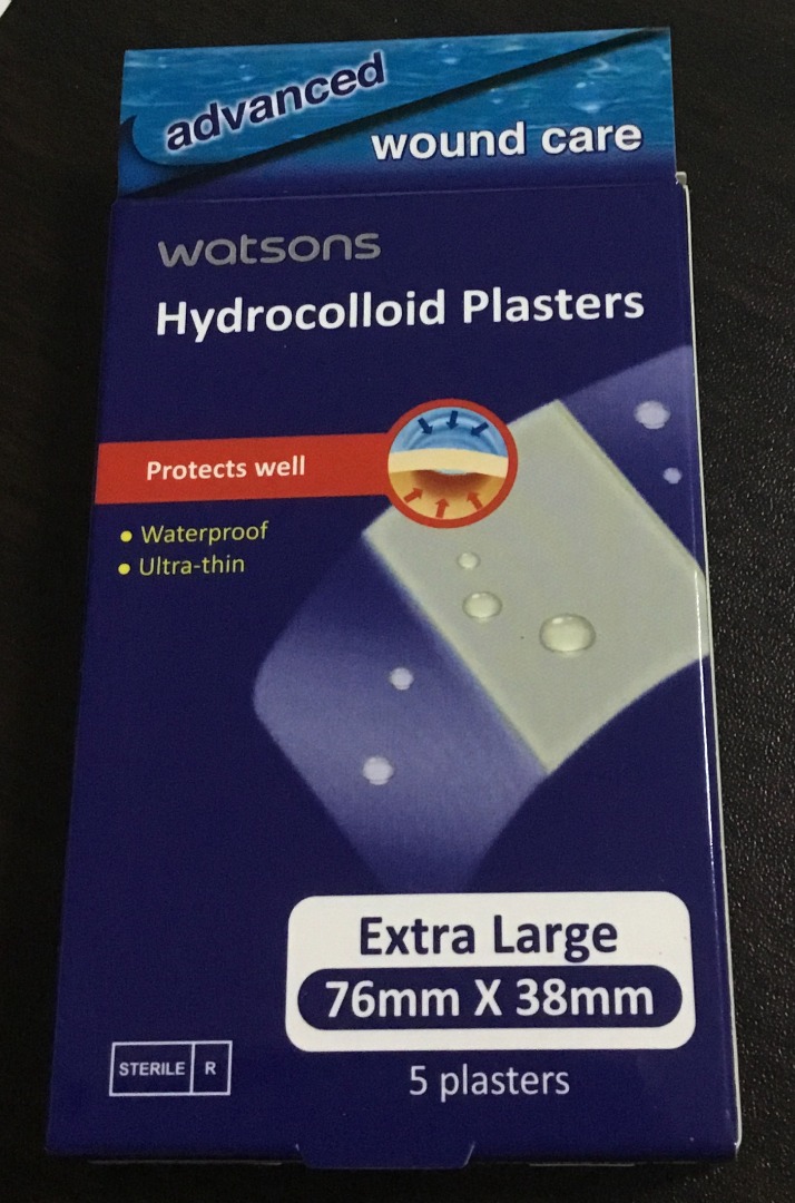 Hydrocolloid plasters (Watsons brand) - 9 pcs, Health & Nutrition ...