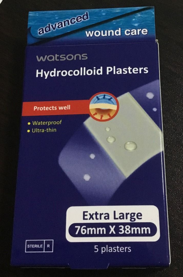 Hydrocolloid plasters (Watsons brand) - 9 pcs, Health & Nutrition ...