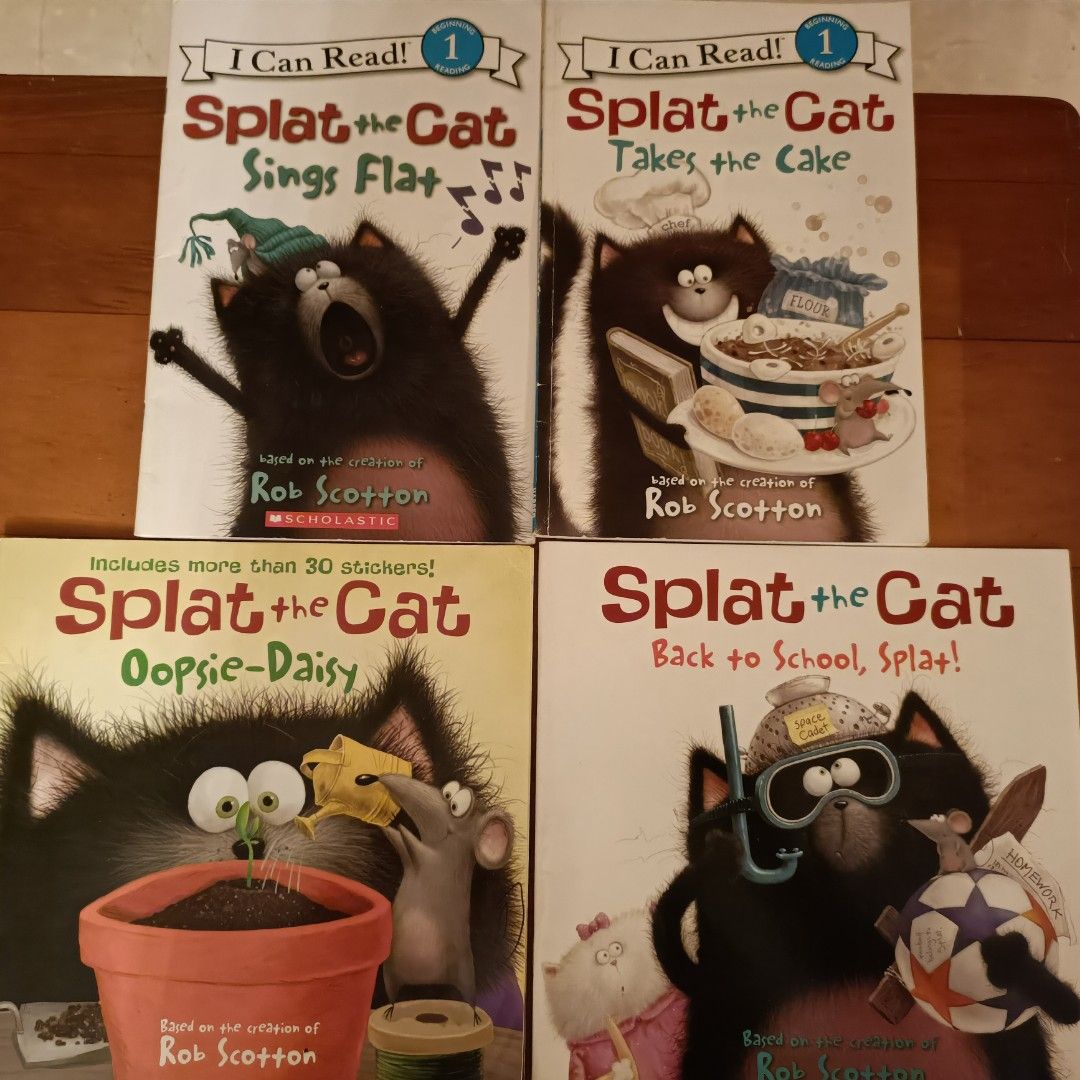 splat the cat sings flat coloring pages