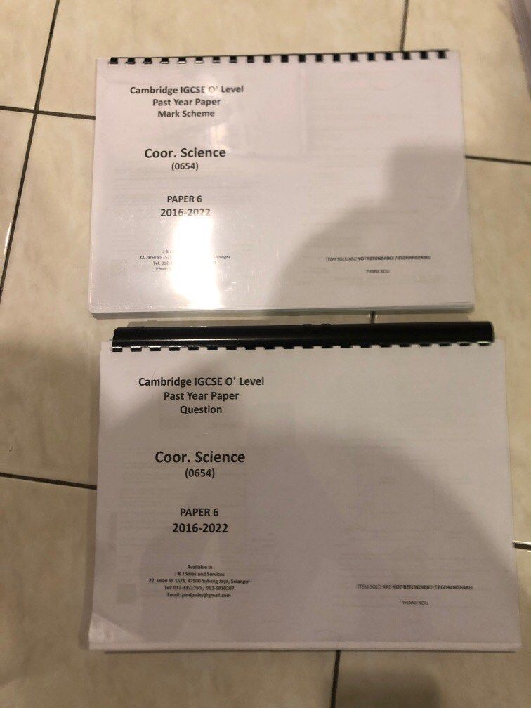 IGCSE combined science past paper, Hobbies & Toys, Books & Magazines ...