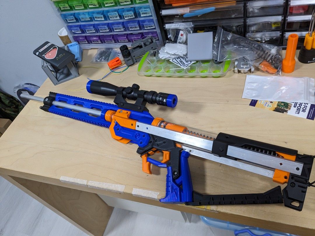 Indra by CaptainSlug (non Nerf foam dart blaster), Hobbies & Toys, Toys ...