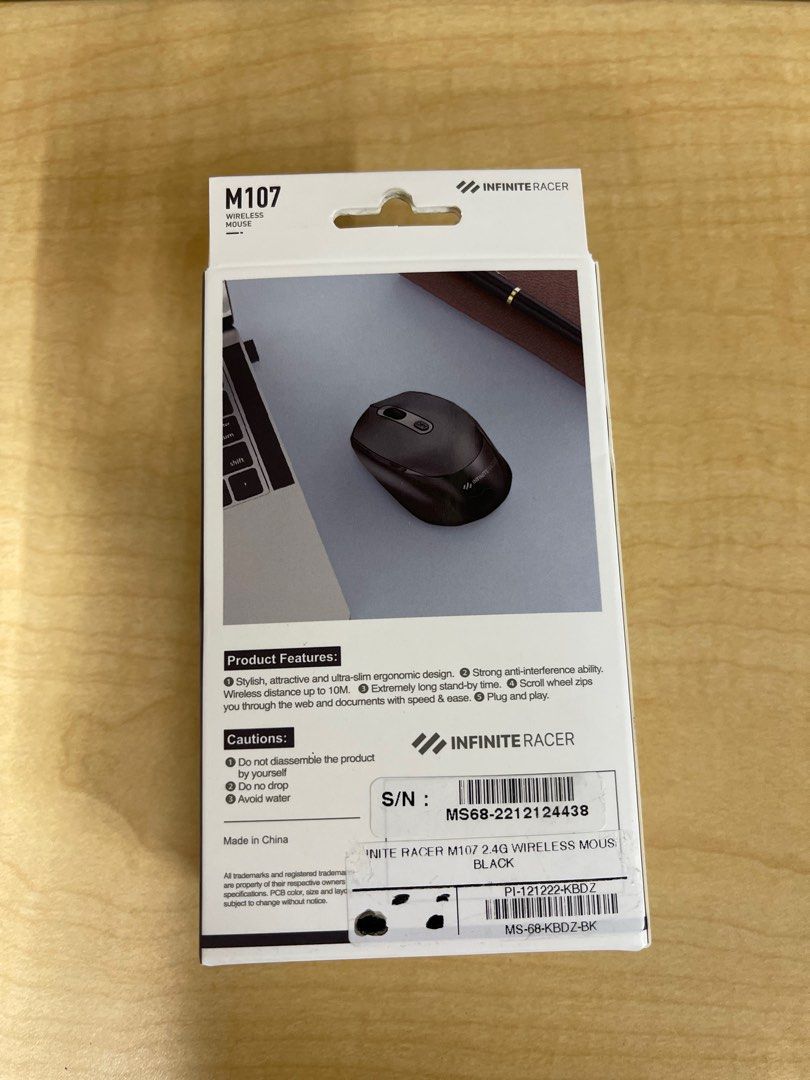 Infinite Racer M107 Wireless Mouse, Computers & Tech, Parts ...