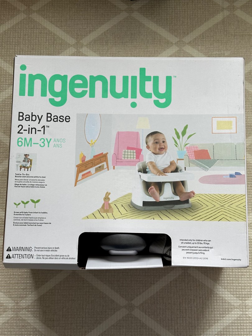 Ingenuity Baby Base 2-in-1 Seat, Babies & Kids, Nursing & Feeding, Baby ...