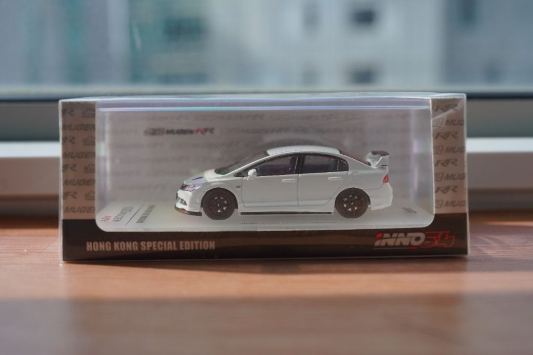 Inno64 Honda Civic Type-R FD2 Mugen RR White Hong Kong Special Edition, Hobbies & Toys, Toys ...