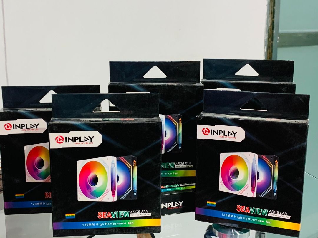 Inplay Seaview Tower X1 Single ARGB 120mm Case Fan 6Pinn Black ...