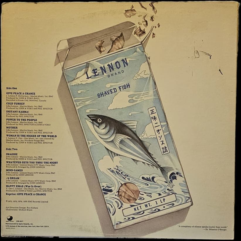 John Lennon Shaved Fish (1975 US Los Angeles Pressing), Hobbies & Toys ...