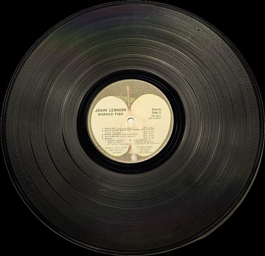 John Lennon Shaved Fish (1975 US Los Angeles Pressing), Hobbies & Toys ...