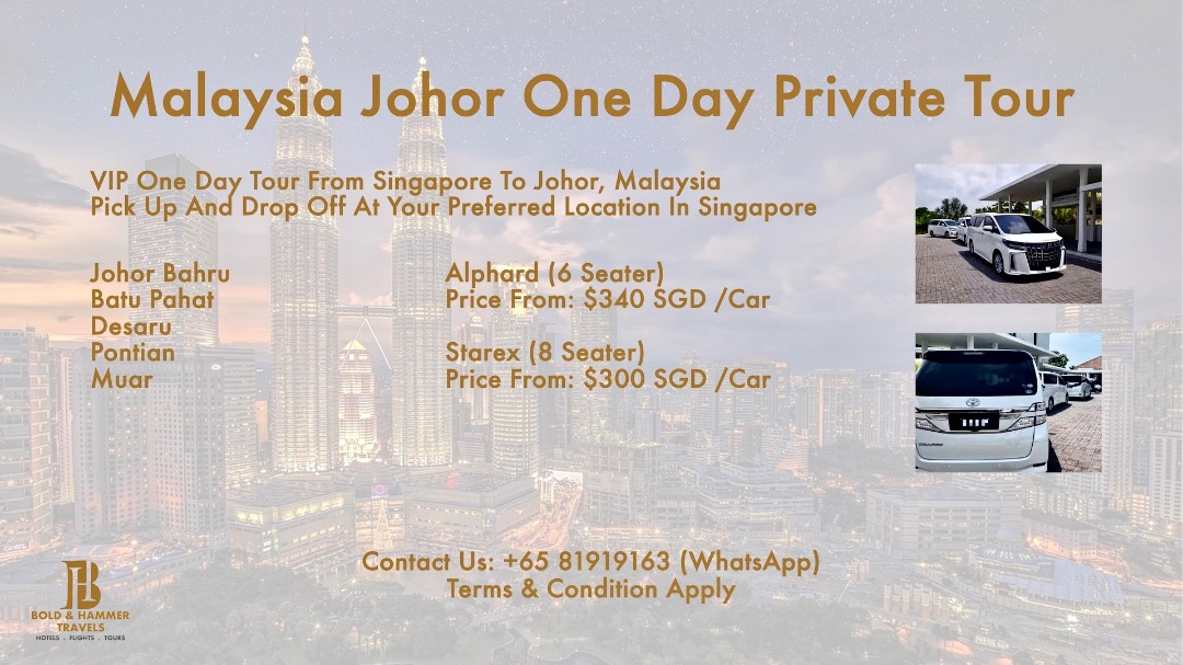 Johor Tour (One Day), Tickets & Vouchers, Flights & Overseas Attractions on Carousell
