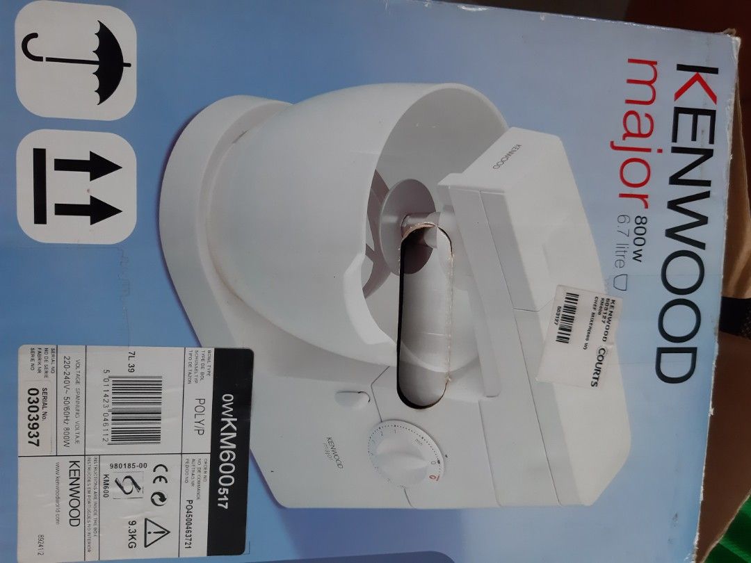 Kenwood Major Chef Mixer 6.7 Litre 800W, TV & Home Appliances, Kitchen ...