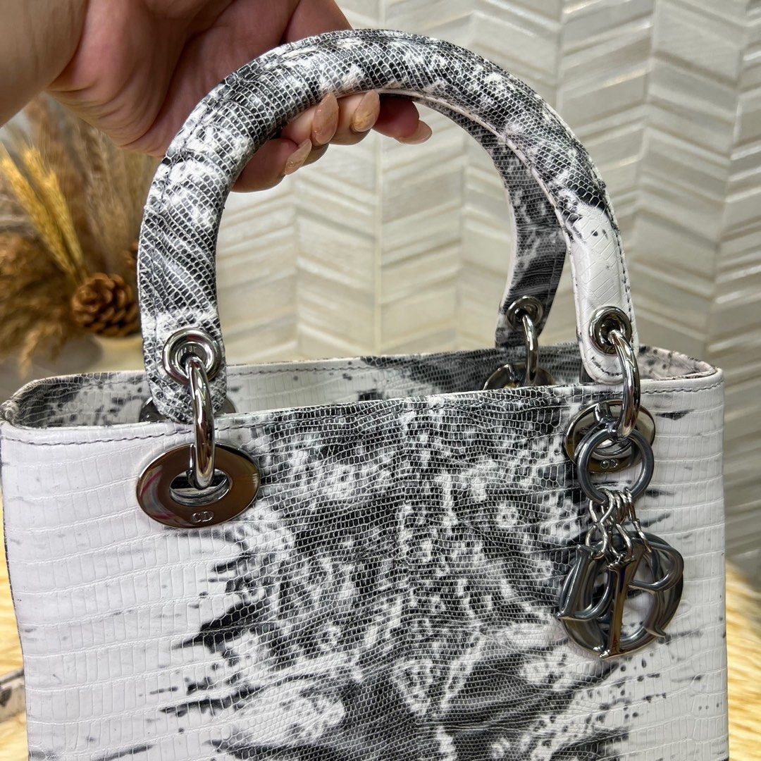 Lady Dior in Exotic Lizard Skin, Luxury, Bags & Wallets on Carousell