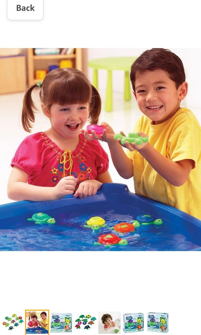 Learning Resources Smart Splash Shape Shell Turtles, bath toy, water ...
